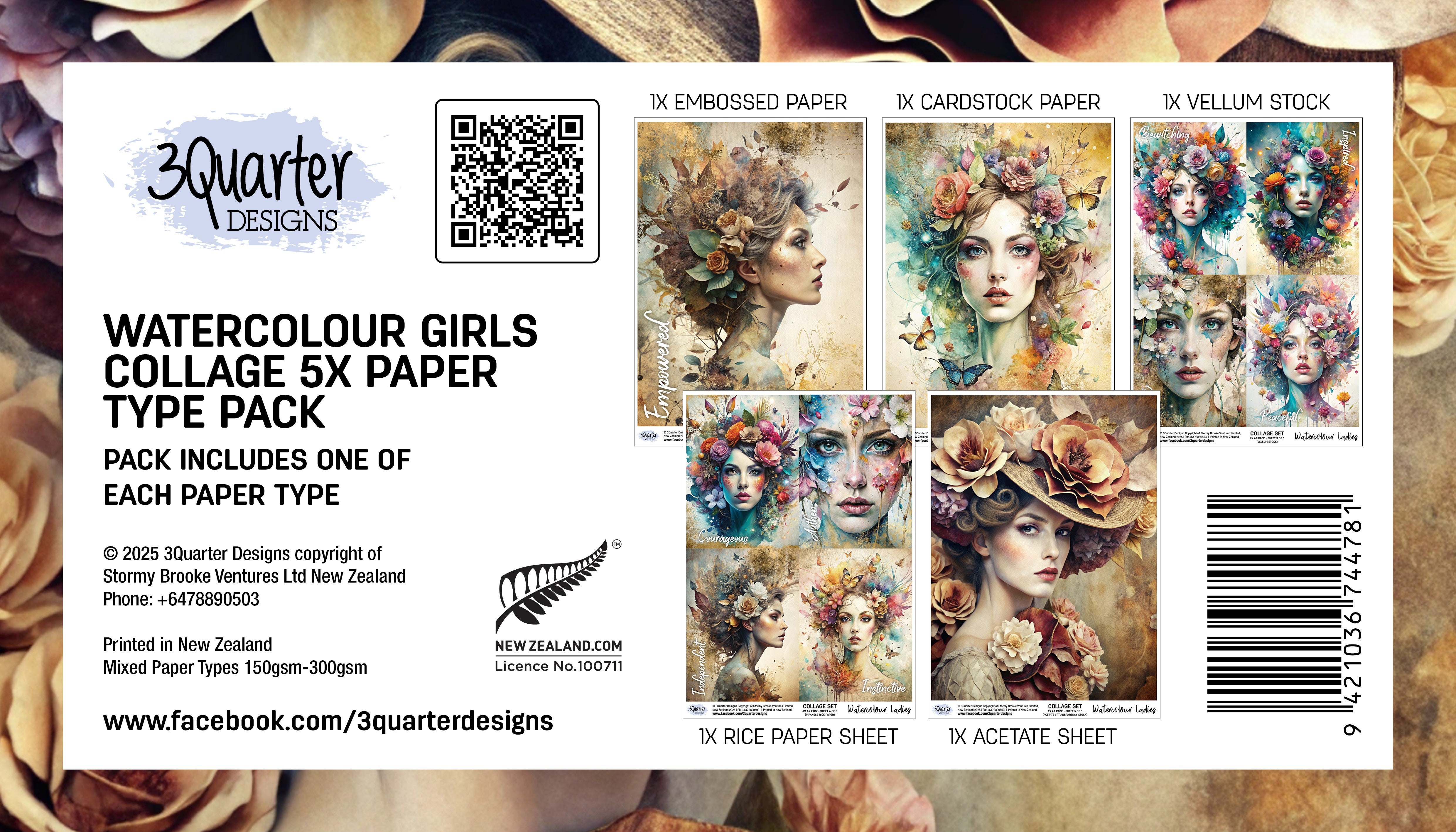 3 Quarter Designs Watercolour Girls Collage – Craft Expressions